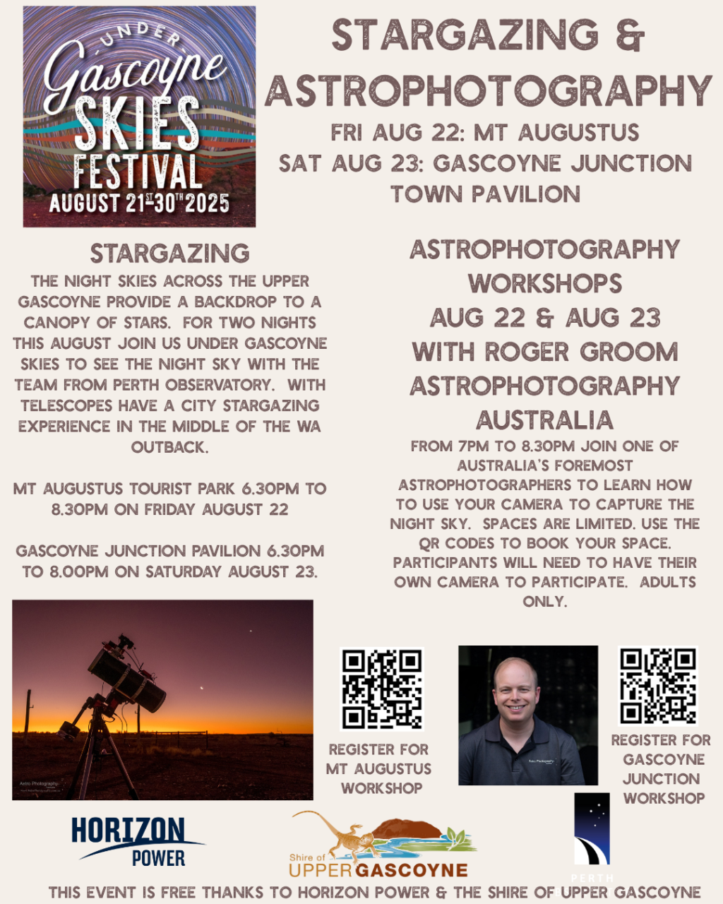Stargazing in Gascoyne Junction » Shire of Upper Gascoyne